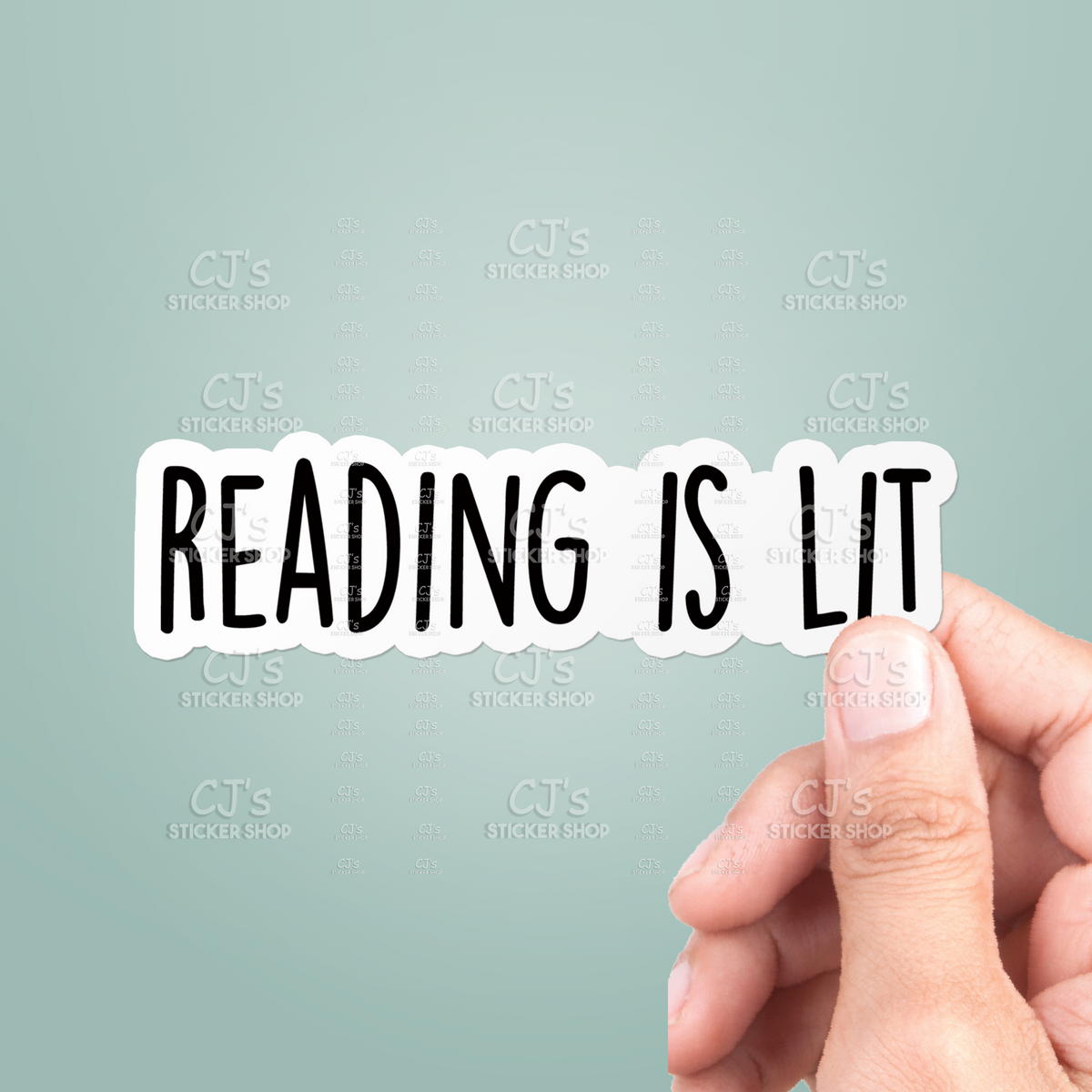 Reading Is Lit Sticker – CJ's Sticker Shop