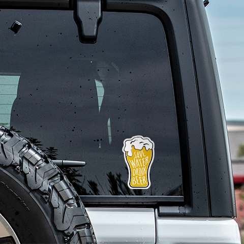 Save Water Drink Beer Sticker – CJ's Sticker Shop