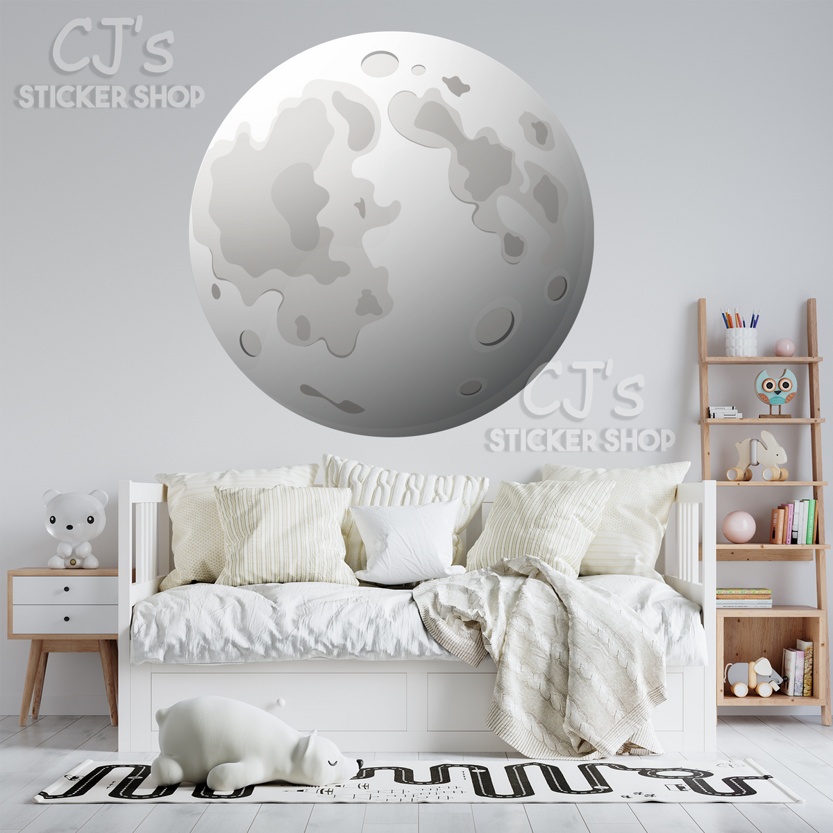 Moon Kid's Wall Decal – CJ's Sticker Shop