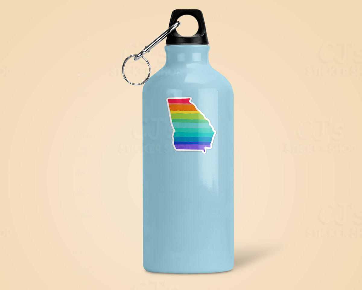 Georgia Rainbow State Sticker – CJ's Sticker Shop