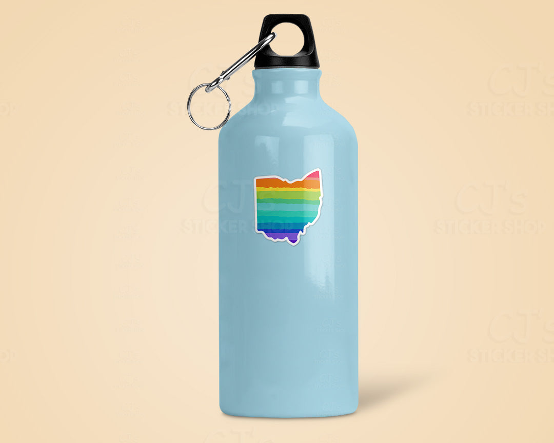 Ohio Rainbow State Sticker – CJ's Sticker Shop