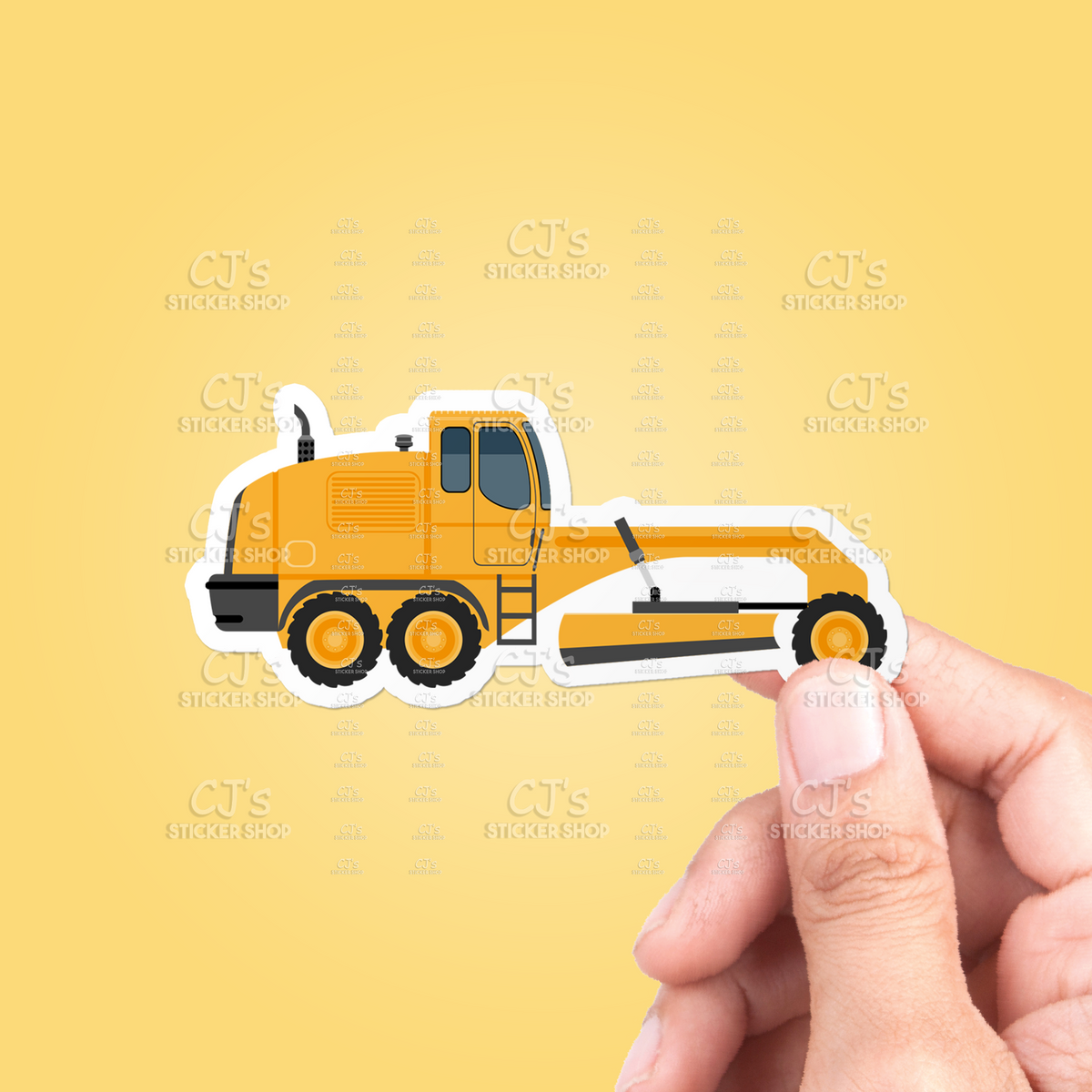 Construction Grader Sticker – CJ's Sticker Shop